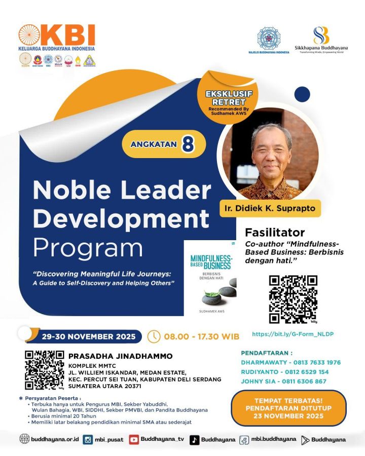 Noble Leader Development Program Angkatan 8 | KBI - Keluarga Buddhayana ...