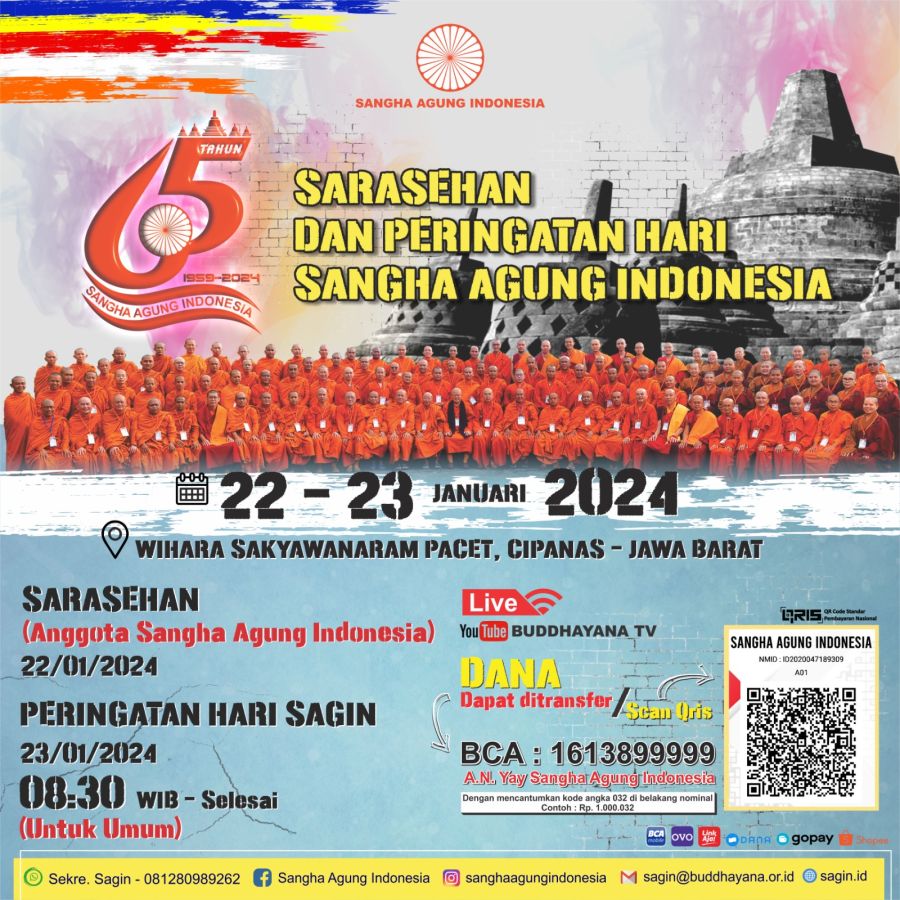 Sarasehan dan Peringatan Hari Sangha Agung Indonesia | KBI - Keluarga ...