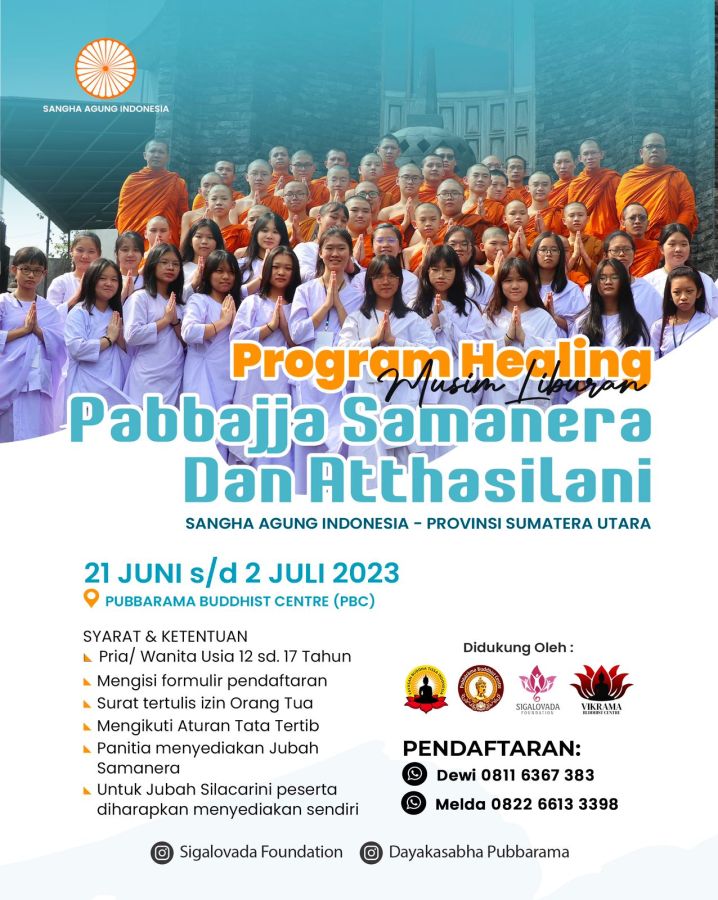 Program Healing Pabajja Samanera dan Atthasilani 2023 | KBI - Keluarga ...
